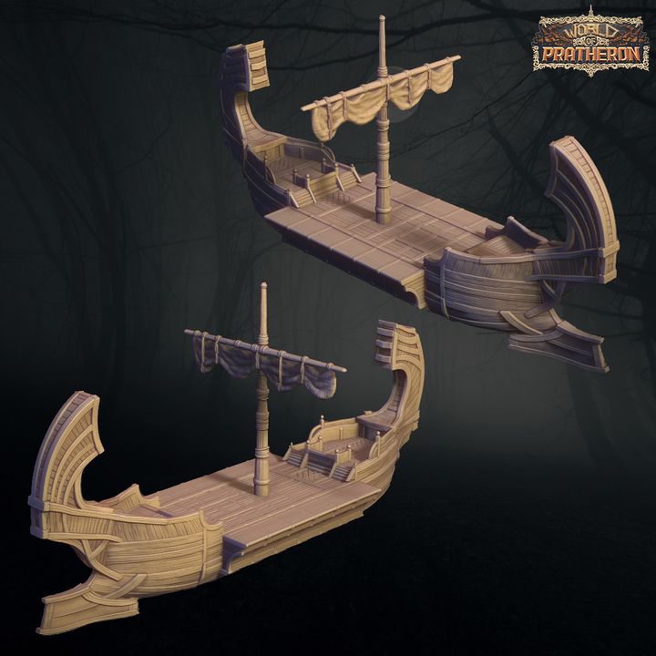 3D Printable Alexandria, The City of Glory - Large Ship 1 by World of ...