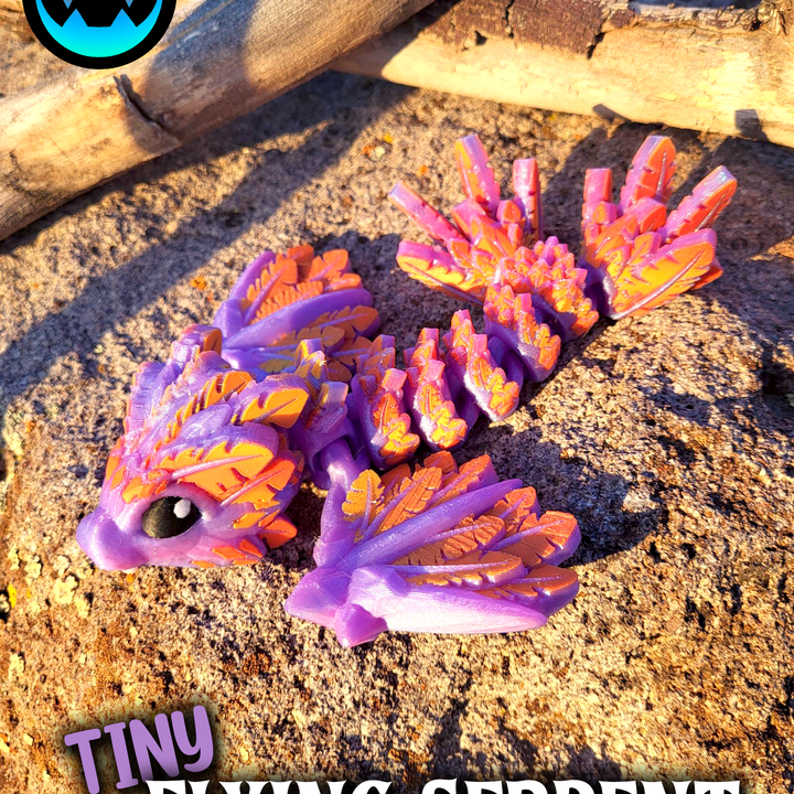 3D Printable Tiny Flying Serpent by Cinderwing3D