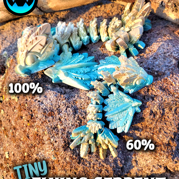 3D Printable Tiny Flying Serpent by Cinderwing3D