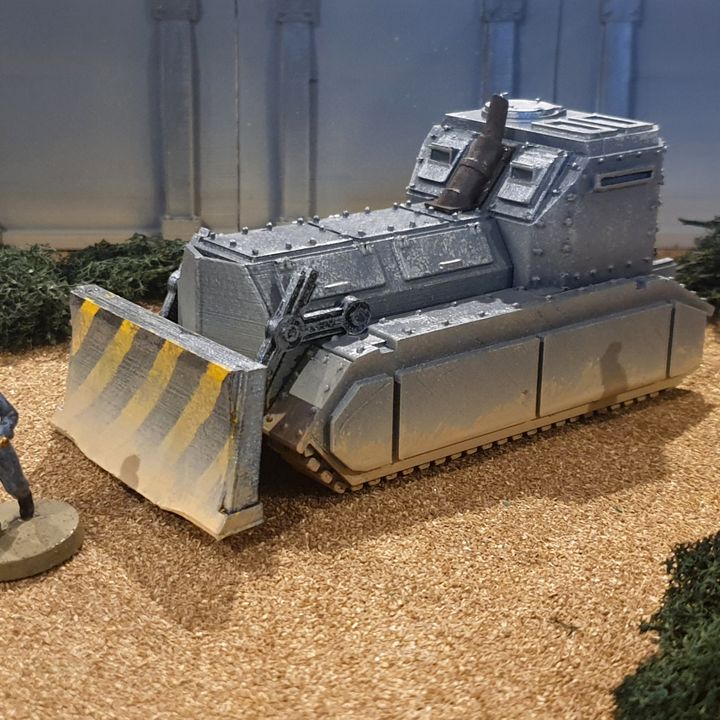 3D Printable Armadillo Armoured Bulldozer by Culverin Models