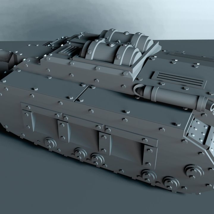 3D Printable Cerberus Flame Tank by Culverin Models