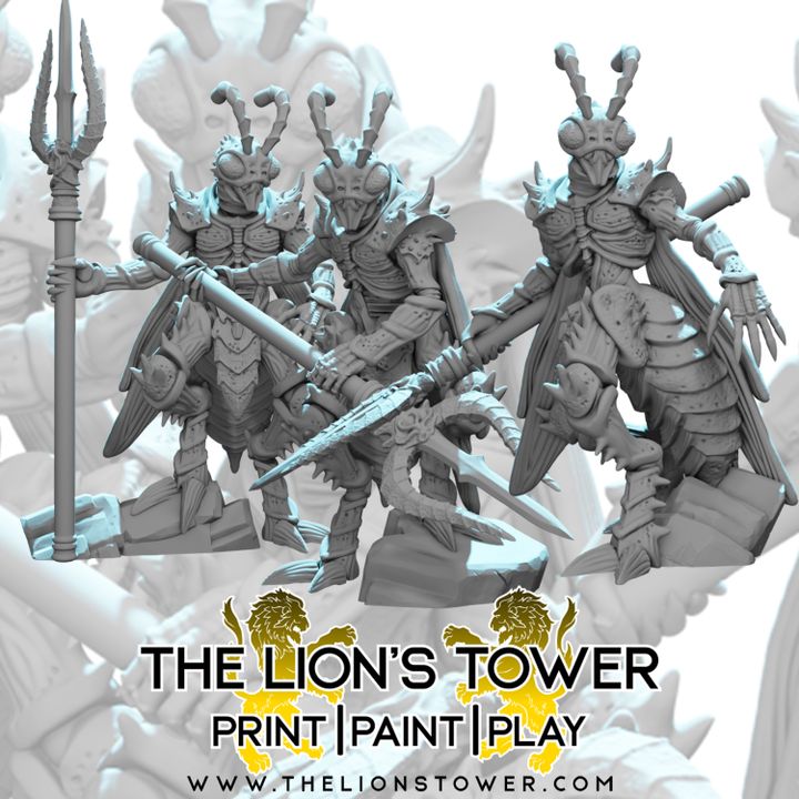 3D Printable Infernal bug devils (Mezzoloth) set of 3 x 32mm scale ...