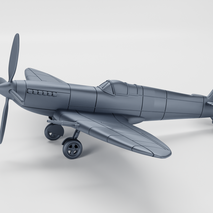 3D Printable Spitfire Mk.IX (UK, WW2) (scale 1:56) by Wargame3d