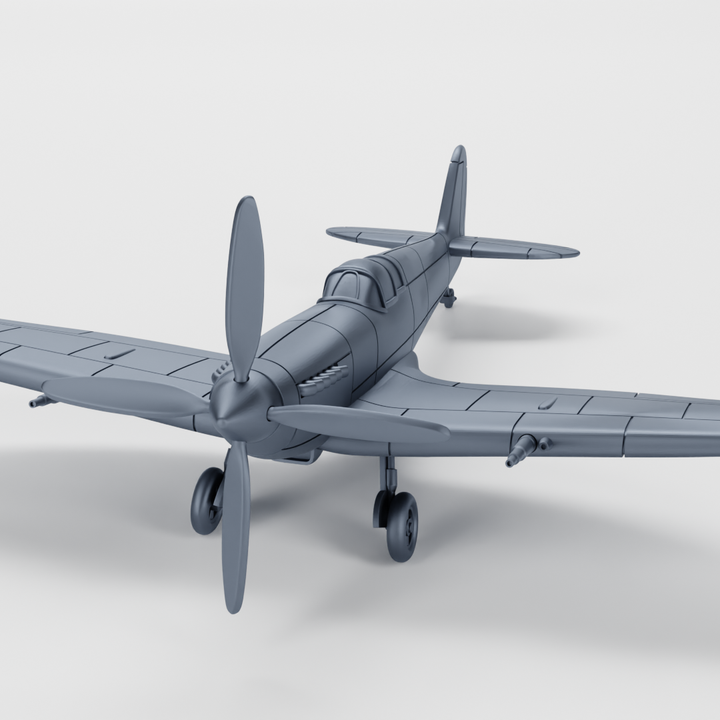 3D Printable Spitfire Mk.IX (UK, WW2) (scale 1:56) by Wargame3d