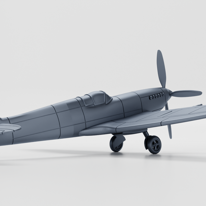 3D Printable Spitfire Mk.IX (UK, WW2) (scale 1:56) by Wargame3d