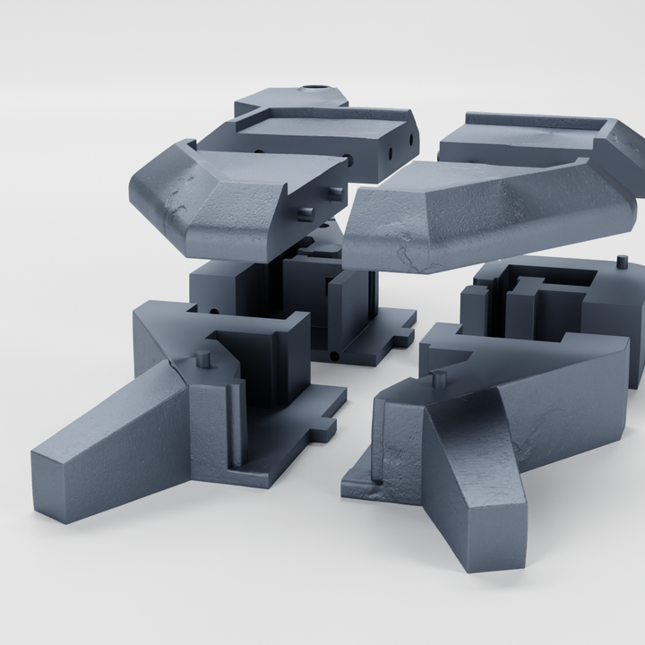 3D Printable Bunker Regelbau 611 (Juno beach, D-Day, WW2) by Wargame3d