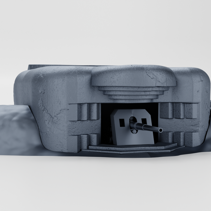 3D Printable Bunker Regelbau M272 (Longues-sur-Mer, Juno beach, D-Day ...