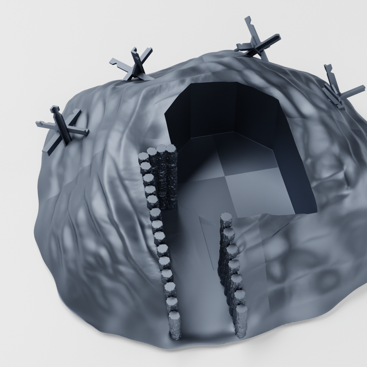 3D Printable Bunker Tobruk Regelbau 58c (Juno beach, D-day, WW2) by ...