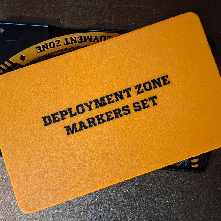 3D Printable Deployment Zone Markers Set (New) by Voy Forges