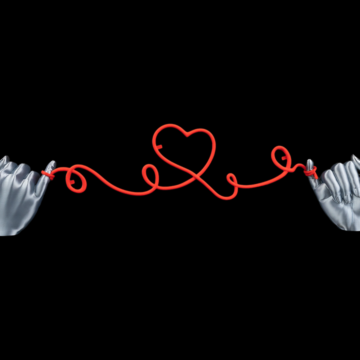3D Printable Heartstring Photo String by Stlflix