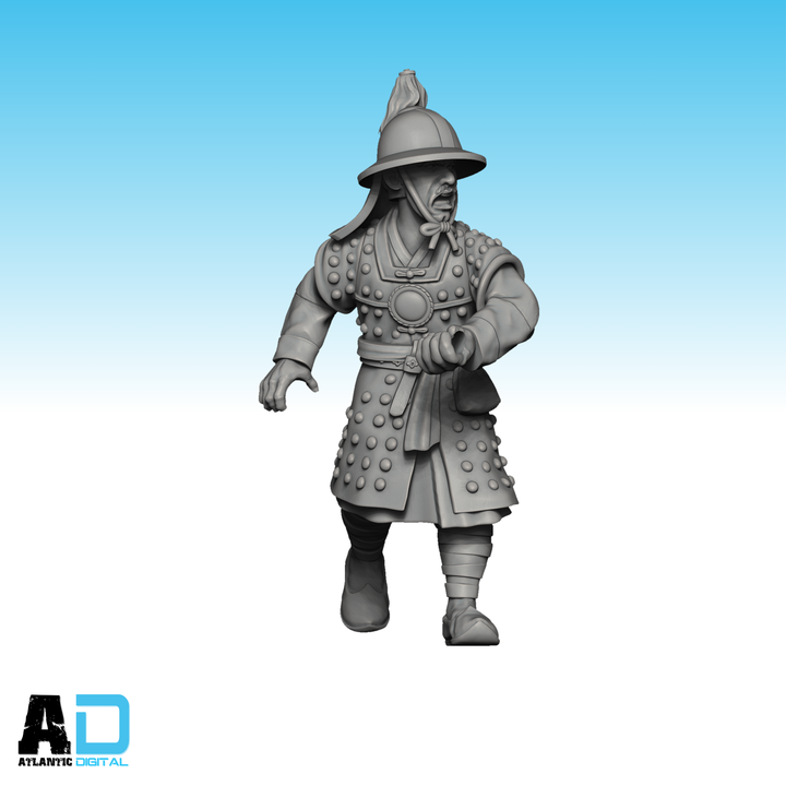 3D Printable Ming Northern Infantry wearing Mirror Armor by Wargames ...