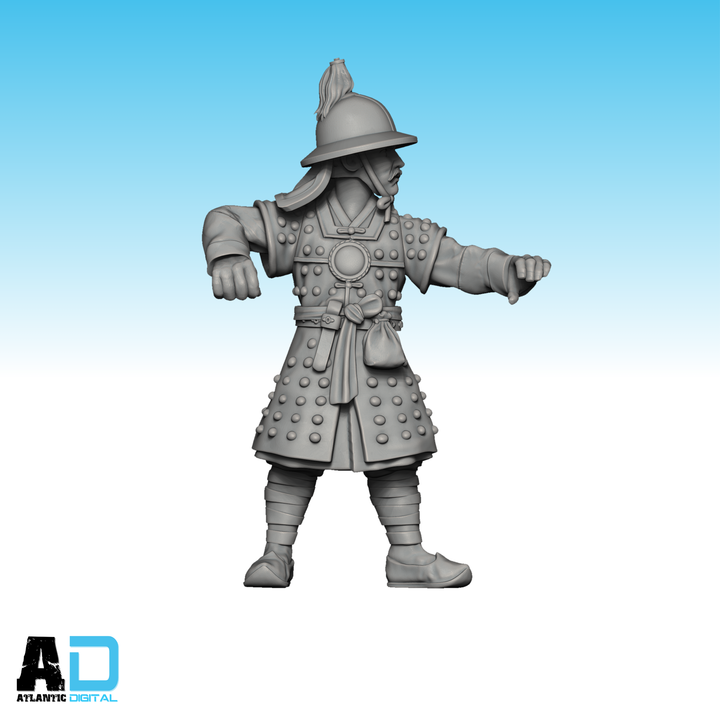 3D Printable Ming Northern Infantry wearing Mirror Armor by Wargames ...