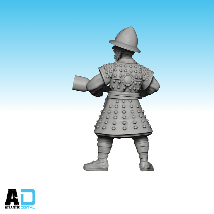 3D Printable Ming Northern Infantry wearing Mirror Armor by Wargames ...