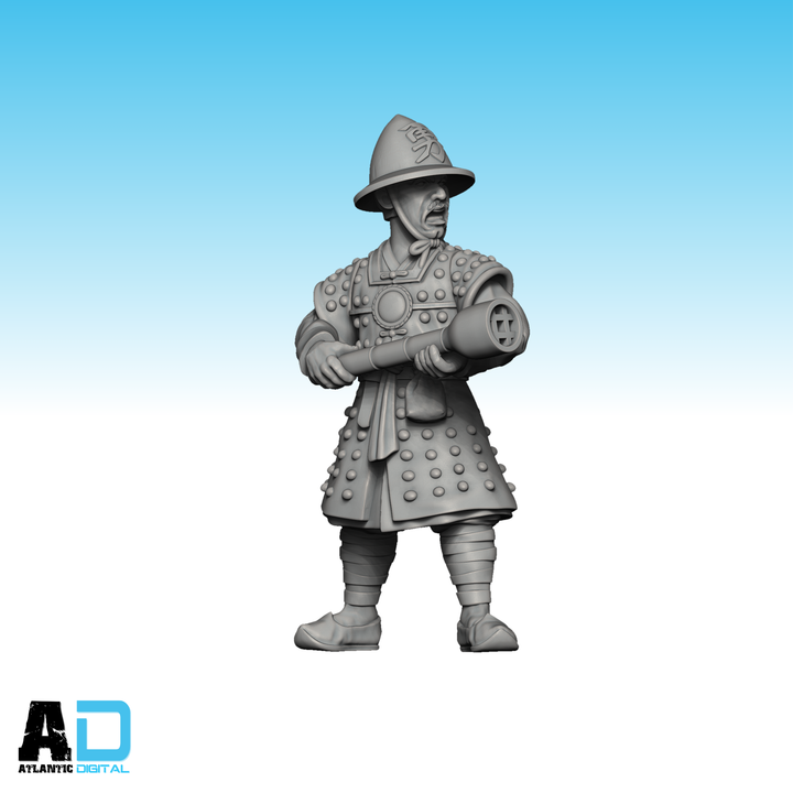 3D Printable Ming Northern Infantry wearing Mirror Armor by Wargames ...