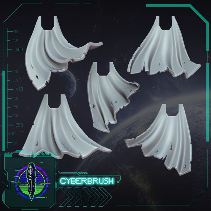 3D Printable Neutral Cloak set 2 by Cyberbrush