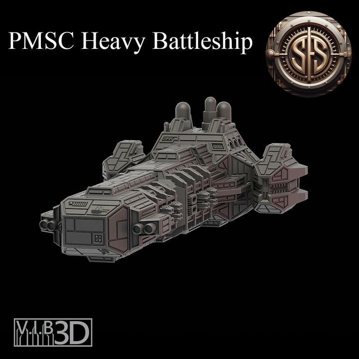 3D Printable PMSC Fleet V2 - Modular Upscale by Soul Forge Studio