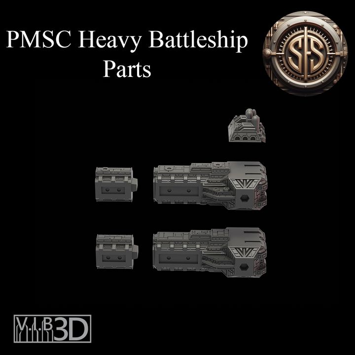 3D Printable PMSC Fleet V2 - Modular Upscale by Soul Forge Studio