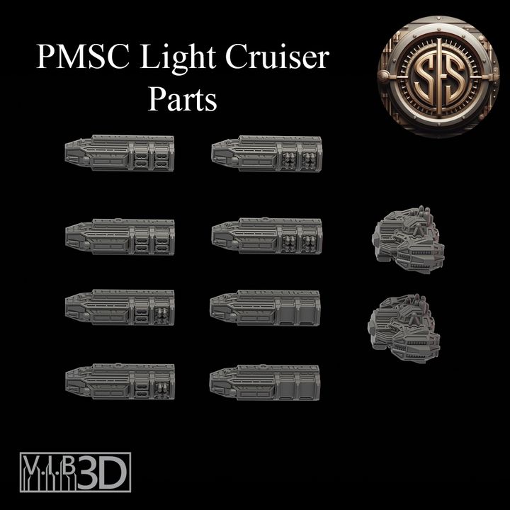 3D Printable PMSC Fleet V2 - Modular Upscale by Soul Forge Studio