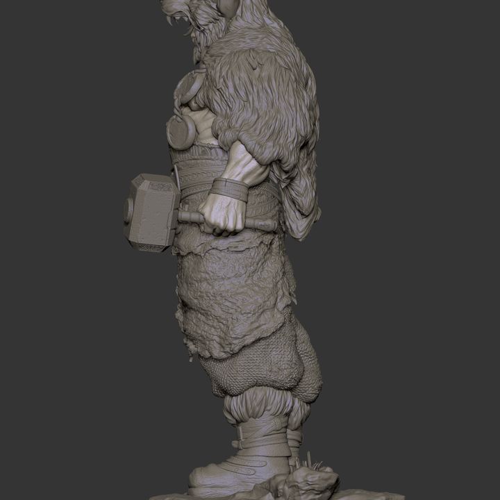 3D Printable The Thunder Warrior Strength Unleashed 3D Print by CA3D ...
