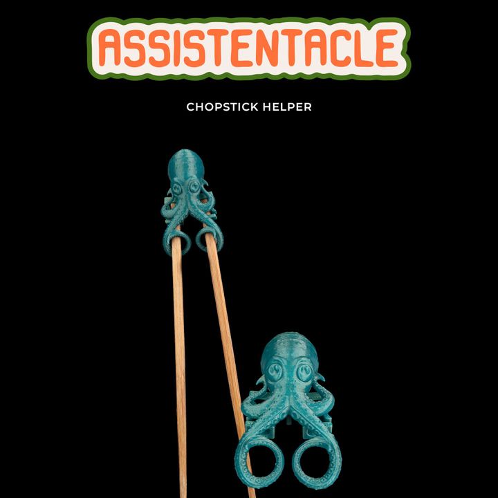 3D Printable Assistentacle Chopstick Helper by Stlflix