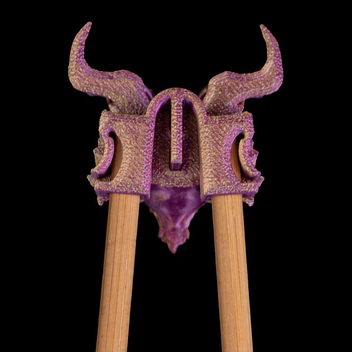 3D Printable FantaStick Dragon Chopstick Helper by Stlflix