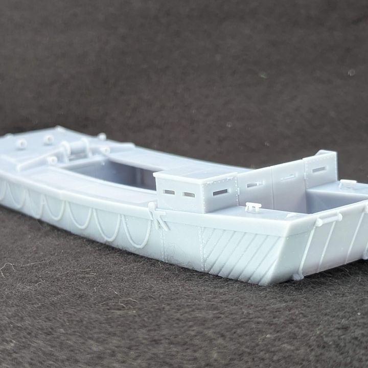 3D Printable Landing Craft Assault (LCA) + 2 waterline options (UK, D ...