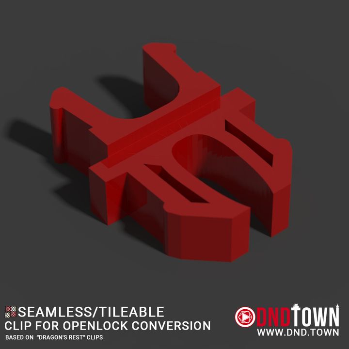 3D Printable Clips for Bases (STANDARD to OPENLOCK) - 3D Modular ...