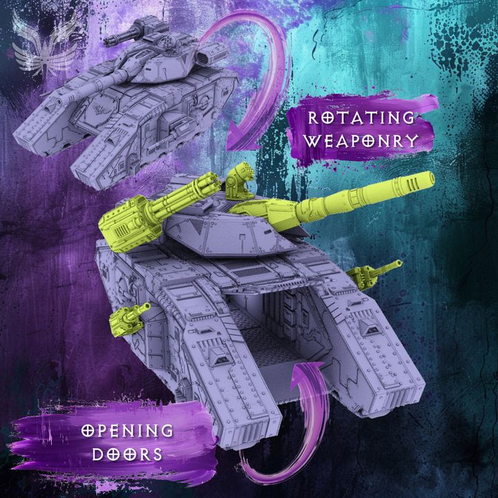 3D Printable OXKART - Heavy Assault Tank (FDM Support-Free) by Cassidy ...