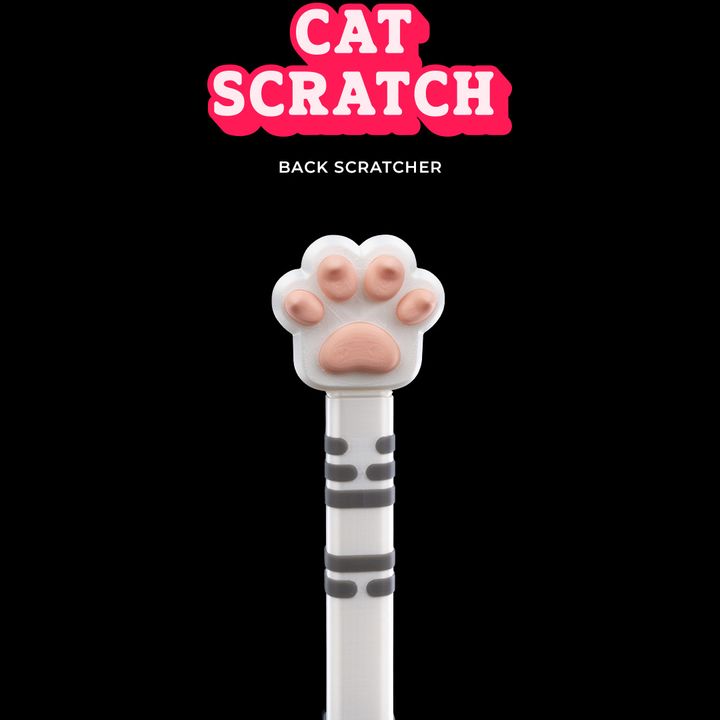 3D Printable Cat Scratch Back Scratcher by Stlflix