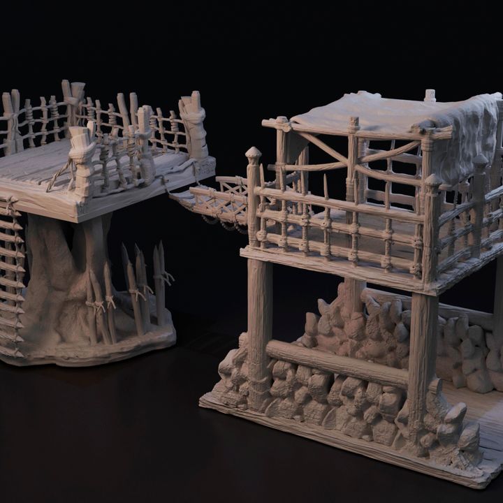 3D Printable The Bandit's Siege - Trees by Xardas