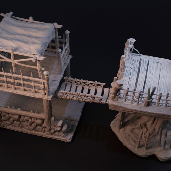 3D Printable The Bandit's Siege - Trees by Xardas