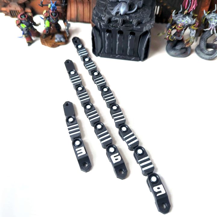 3D Printable Wargame movement and distance measuring tools set ...