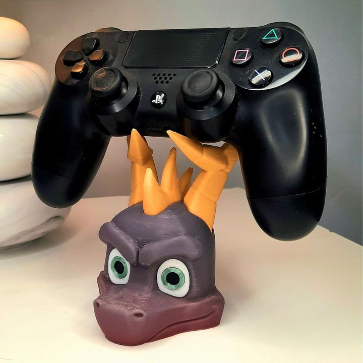 3D Printable SPYRO HOLDER CONTROLLER - BY COLORS by Aslan