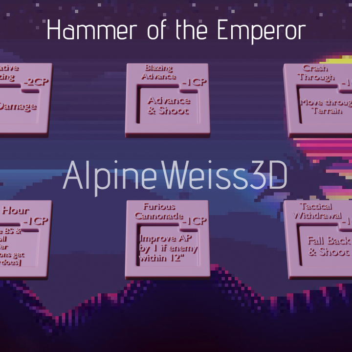 3D Printable Imperial Guard Tokens [Presupported] by AlpineWeiss3D