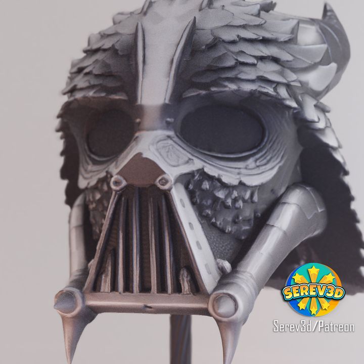 3D Printable Darth Vader Dragonscale Helmet - Wearable - 3D print STL ...