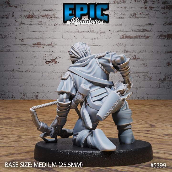 3D Printable Bandit Crossbow / Humanoid Robber / Outlaw Warrior ...