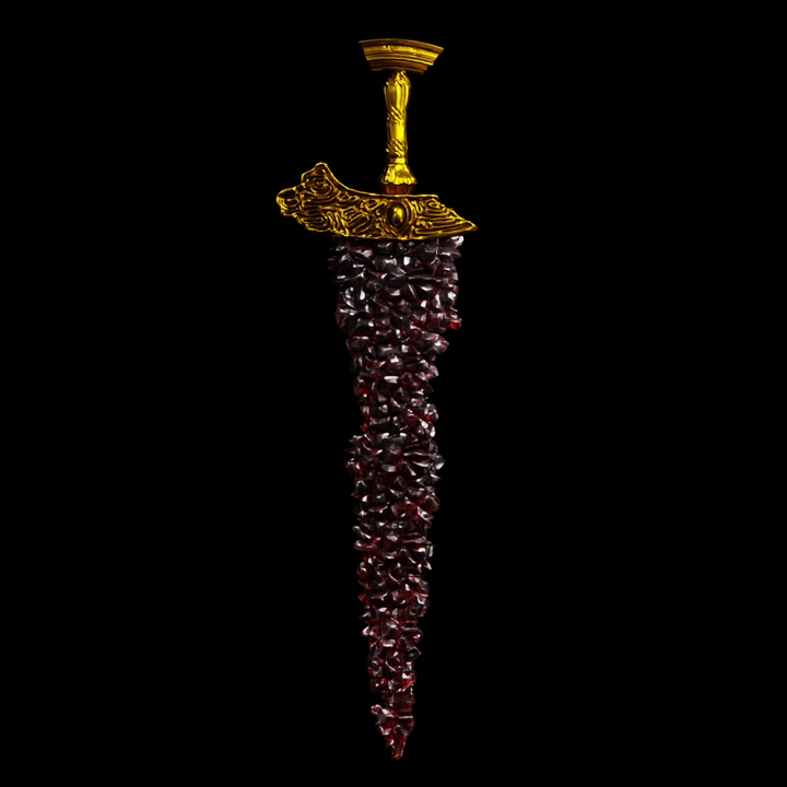 3D Printable MALIKETH BLACK BLADE SWORD - ELDEN RING by Abyss Art Studio