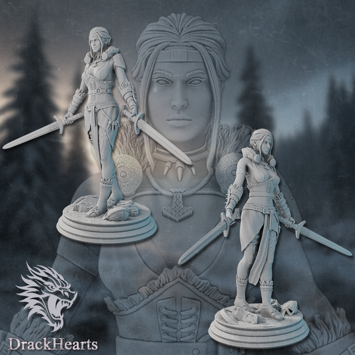 3D Printable The Icewardens - Yrsa the Winterborn by DrackHearts