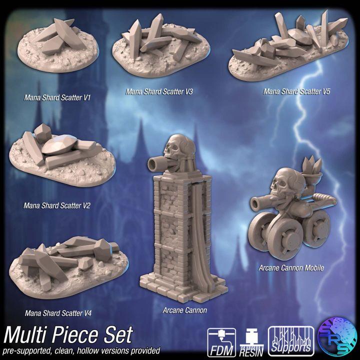 3D Printable Wizard Tower Set by SRS Studios