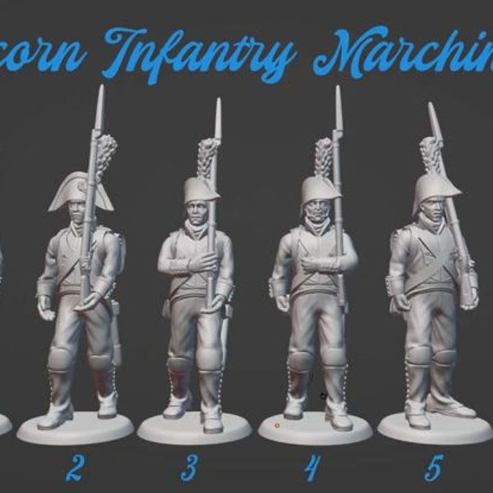 3D Printable Napoleonic Spanish Infantry in Bicorne by David Vazquez ...