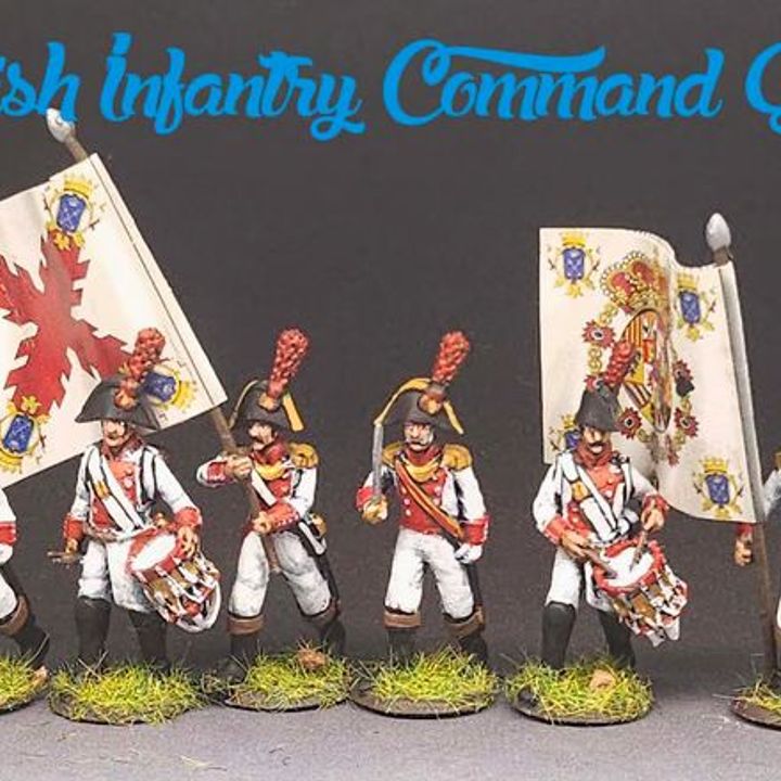 3D Printable Napoleonic Spanish Infantry in Bicorne Command Group by ...