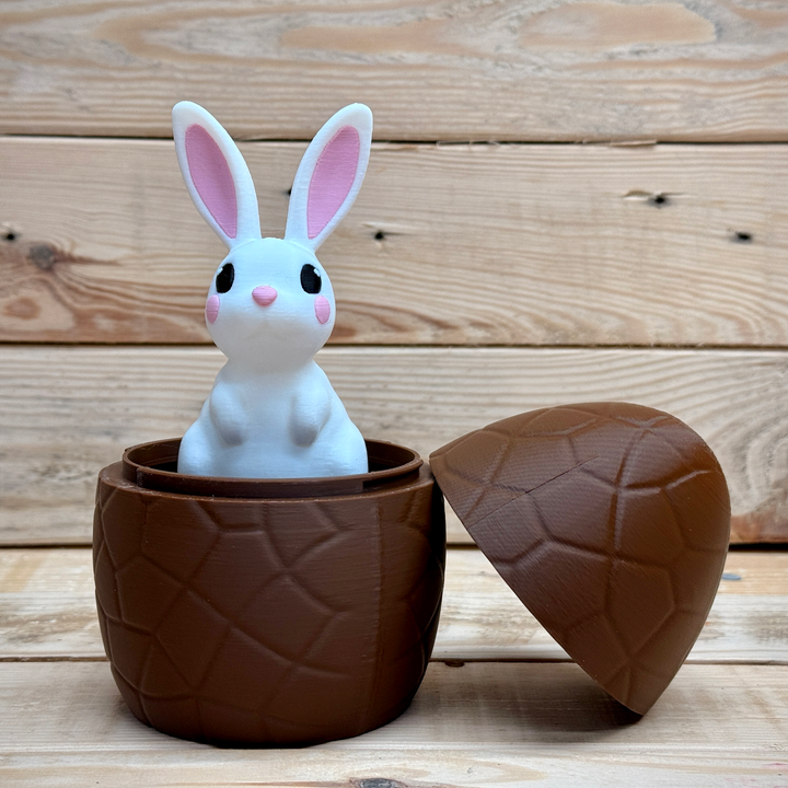 3D Printable A simple Sitting bunny figure by ENIQUE3D