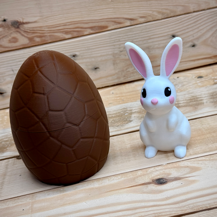 3D Printable A simple Sitting bunny figure by ENIQUE3D