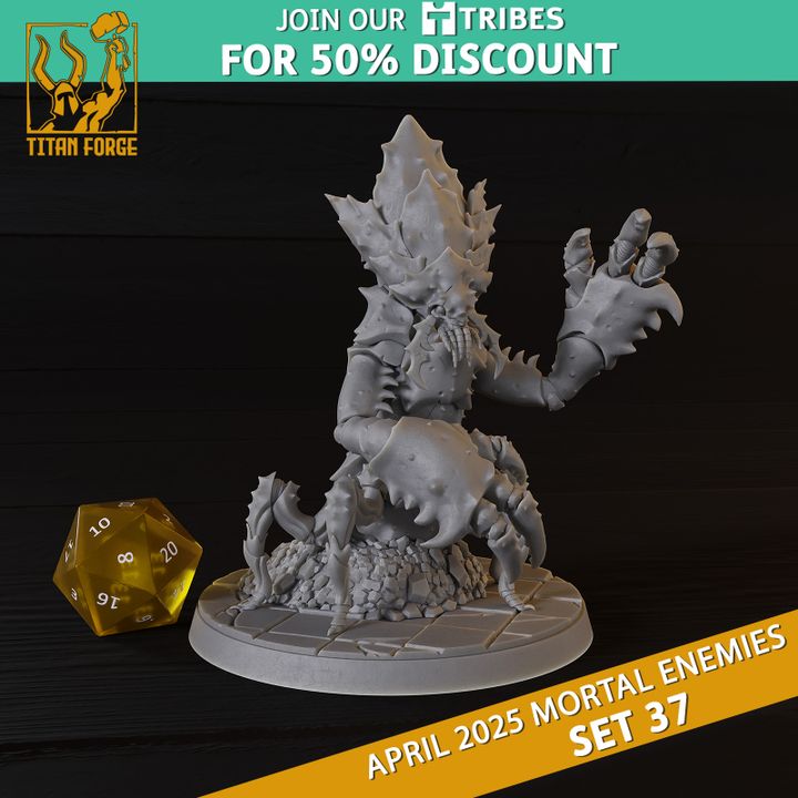 3D Printable Digging Monster - Monsters DnD 5e - Mortal Enemies Set 37 ...