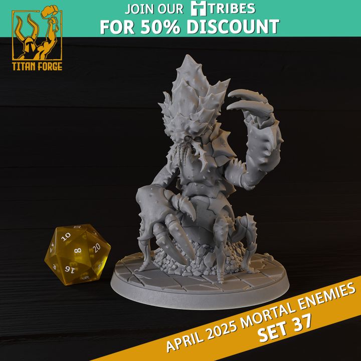 3D Printable Digging Monster - Monsters DnD 5e - Mortal Enemies Set 37 ...