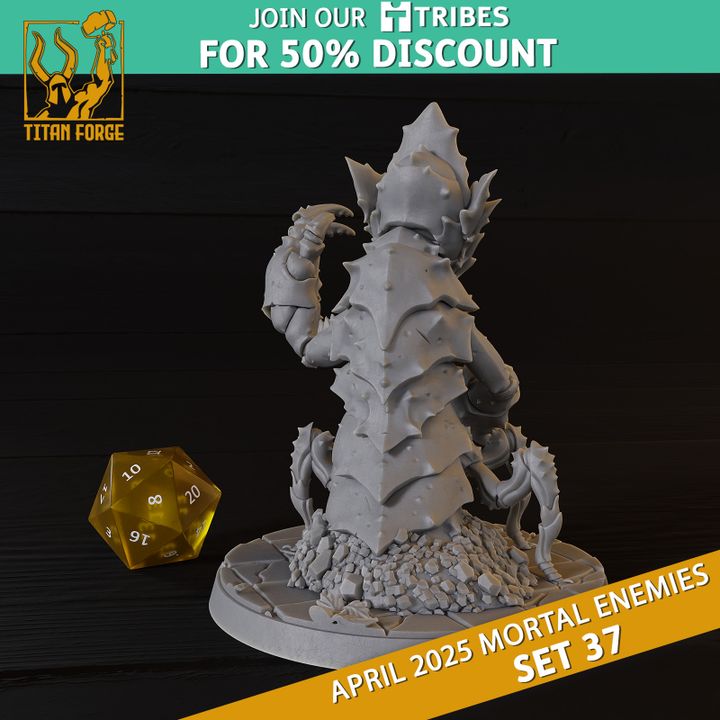 3D Printable Digging Monster - Monsters DnD 5e - Mortal Enemies Set 37 ...