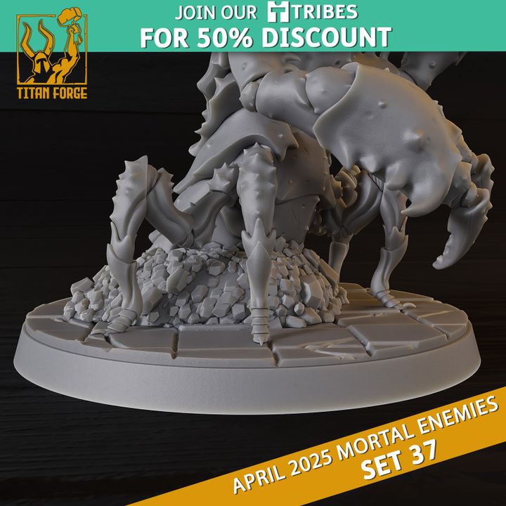 3D Printable Digging Monster - Monsters DnD 5e - Mortal Enemies Set 37 ...