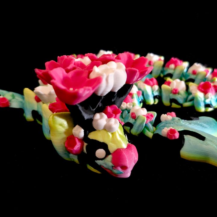 3D Printable Bloomara The Spring Dragon (Commercial Use) by Sassiecat3d