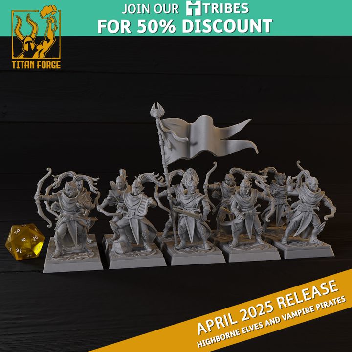 3D Printable Titan Forge Miniatures - 2025 - April - Highborne Elves ...