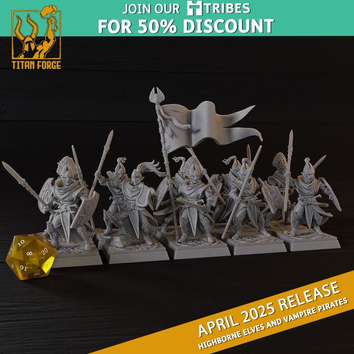 3D Printable Titan Forge Miniatures - 2025 - April - Highborne Elves ...
